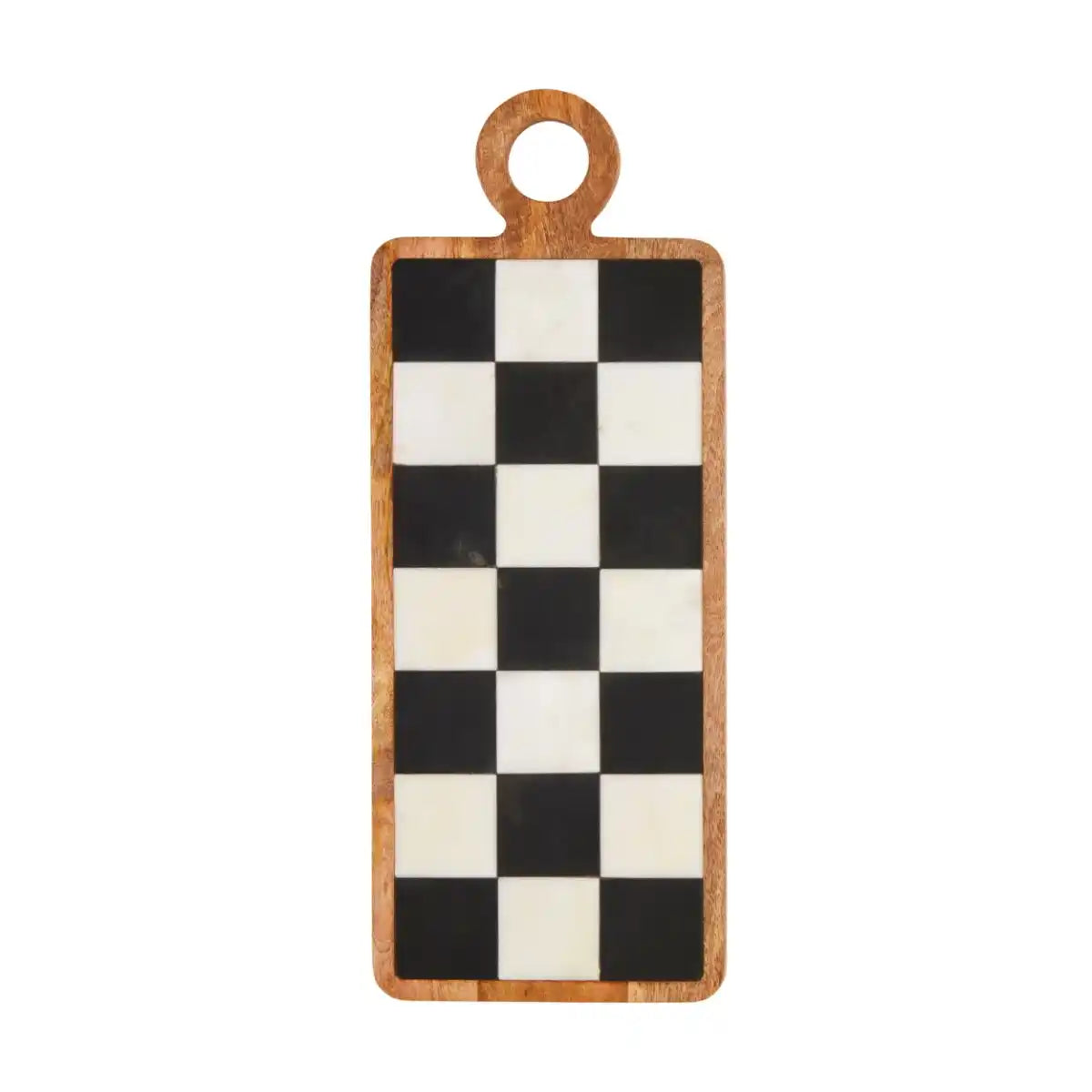 CHECKERED WOOD RECTANGLE BOARD – Eagle Rock Beef